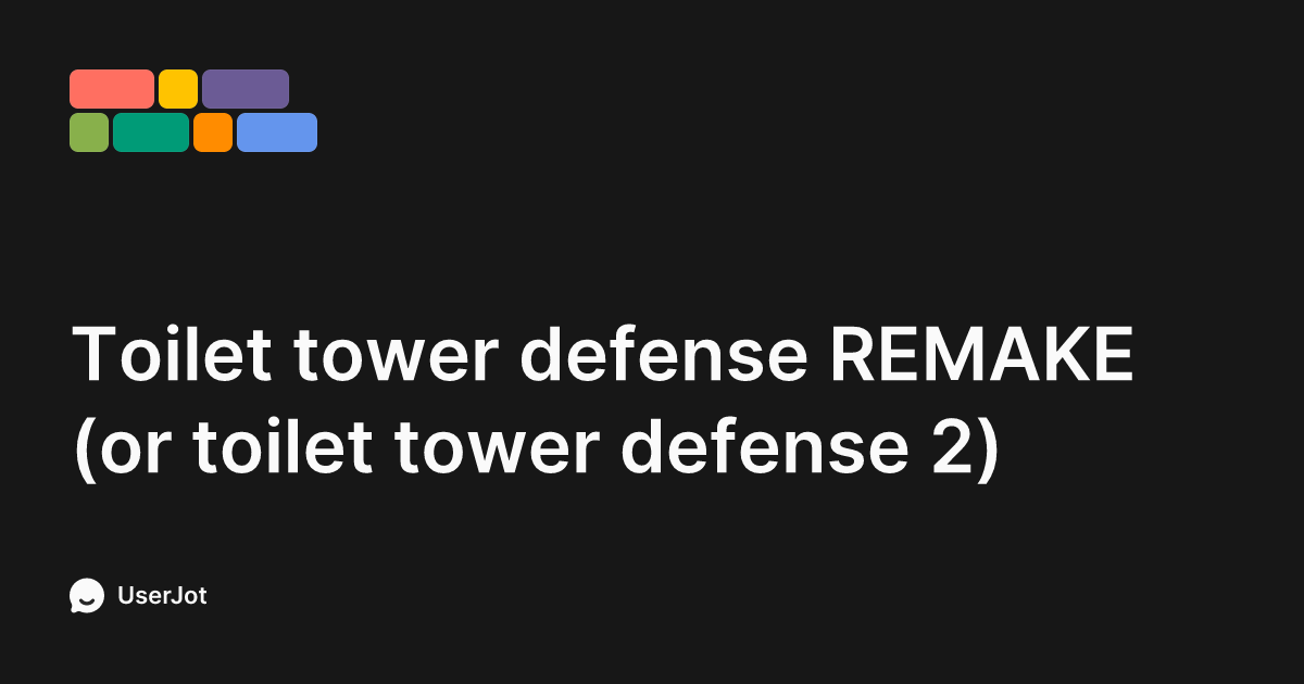 Toilet tower defense REMAKE (or toilet tower defense 2) | Toilet Tower ...