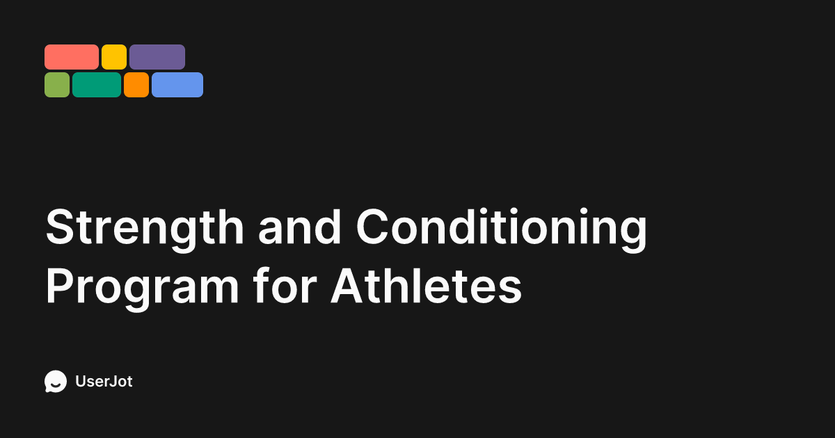 Strength and Conditioning Program for Athletes | TeamBuildr Program ...