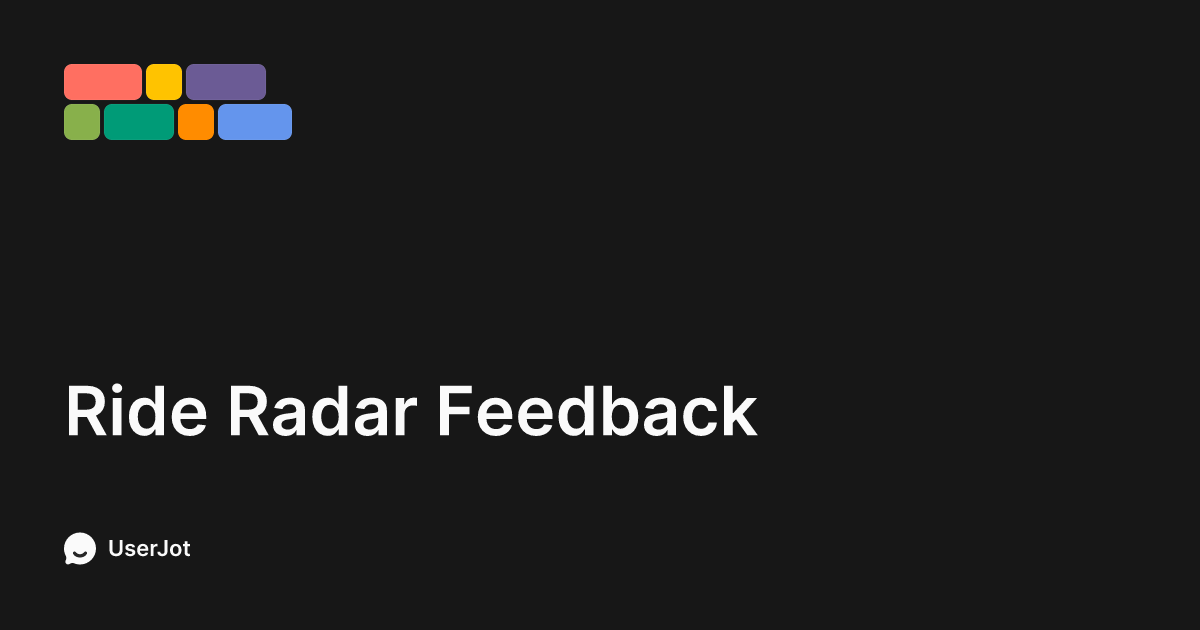 Feedback | Ride Radar