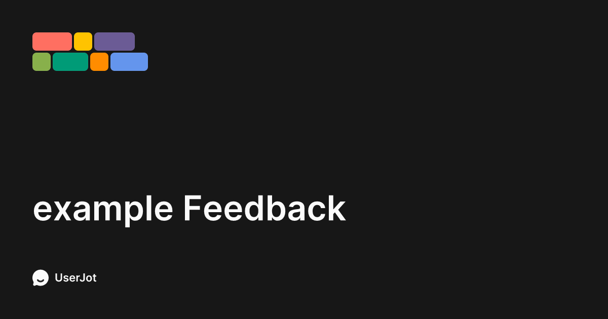 Feedback | example